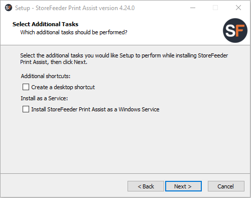 Print Assist Setup – StoreFeeder