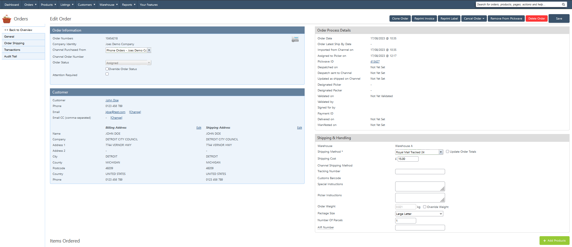 Working with Orders – StoreFeeder
