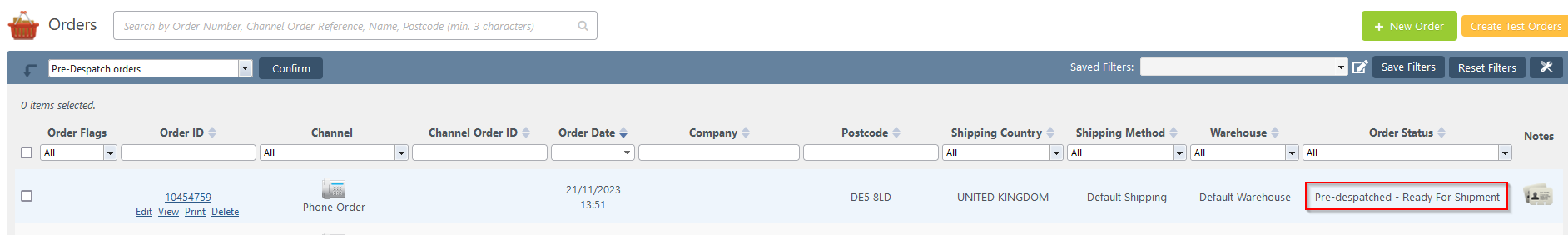 How to Pre-despatch your Orders – StoreFeeder