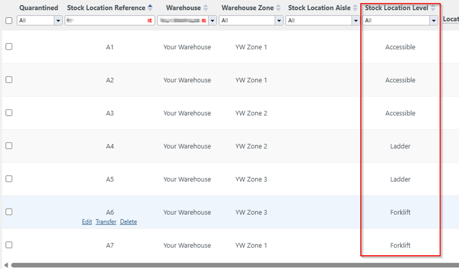 Warehousing - Aisles & Levels Functionality – StoreFeeder