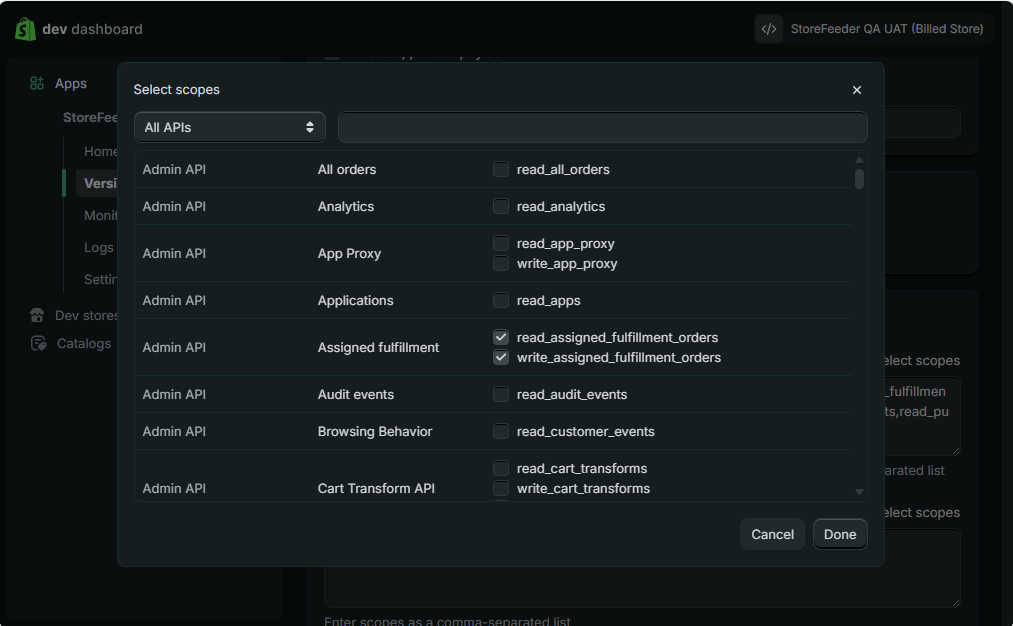 Connecting Shopify to StoreFeeder using a Custom App – StoreFeeder